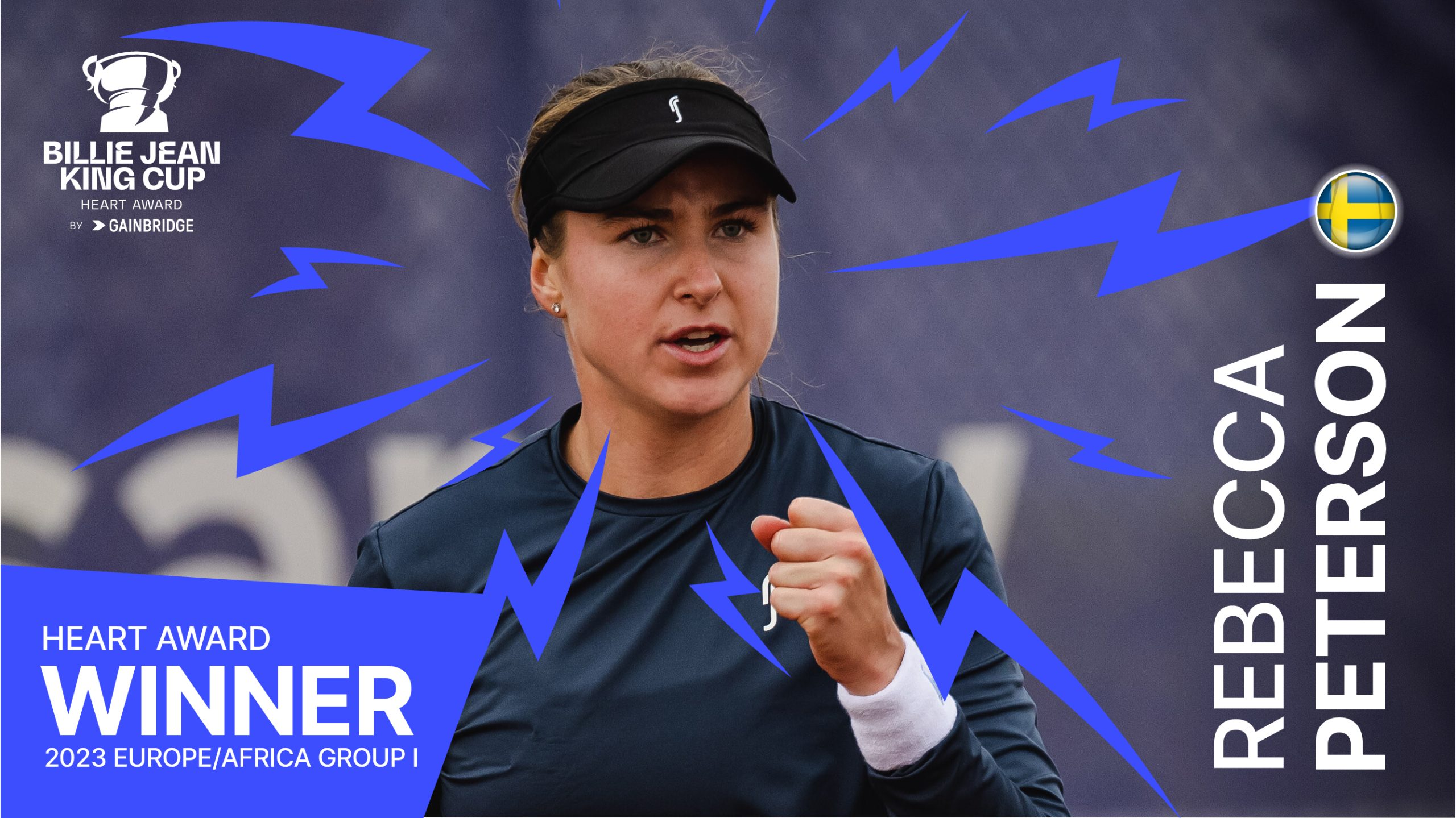 Rebecca Peterson får Billie Jean King Cup Heart Award 2023 – Svenska ...